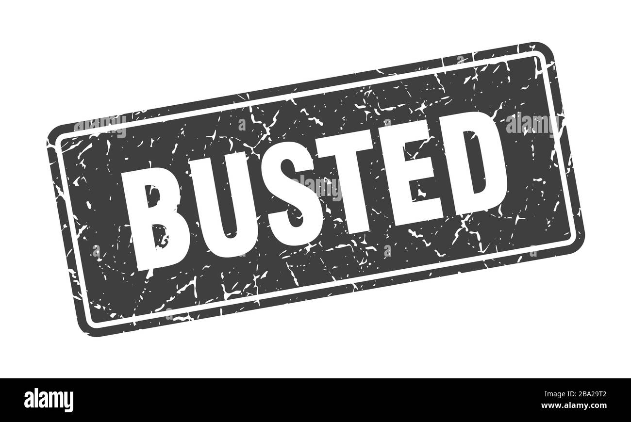 busted stamp. busted vintage gray label. Sign Stock Vector Image & Art ...