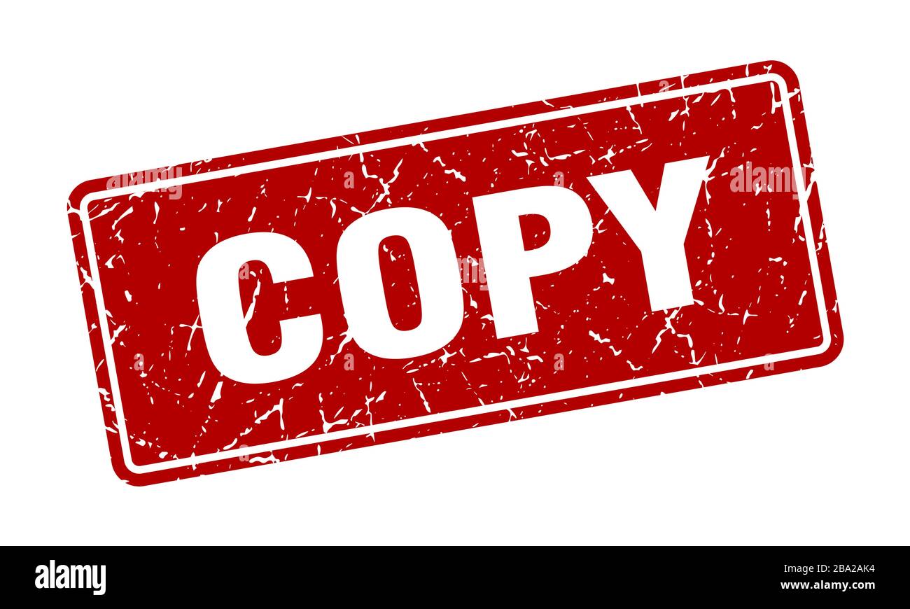 copy stamp. copy vintage red label. Sign Stock Vector Image & Art - Alamy