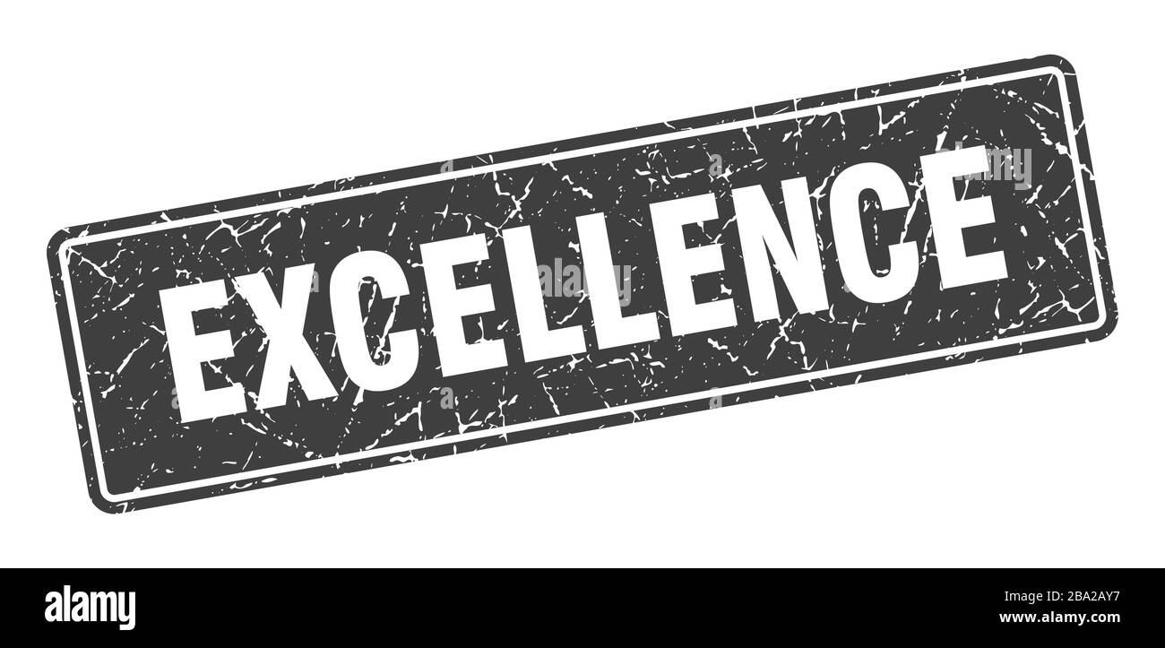 excellence stamp. excellence vintage gray label. Sign Stock Vector ...