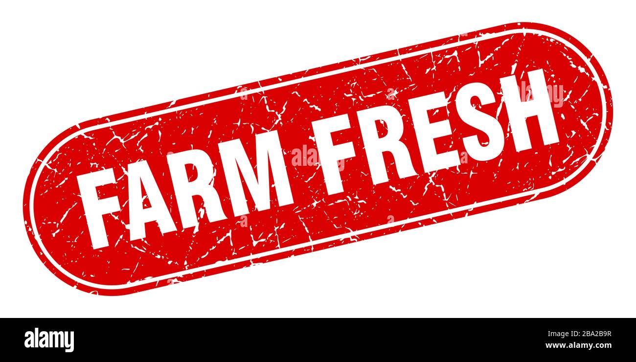 farm fresh sign. farm fresh grunge red stamp. Label Stock Vector Image ...