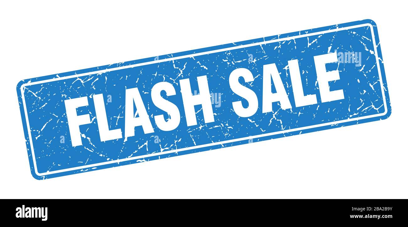 flash sale stamp. flash sale vintage blue label. Sign Stock Vector ...