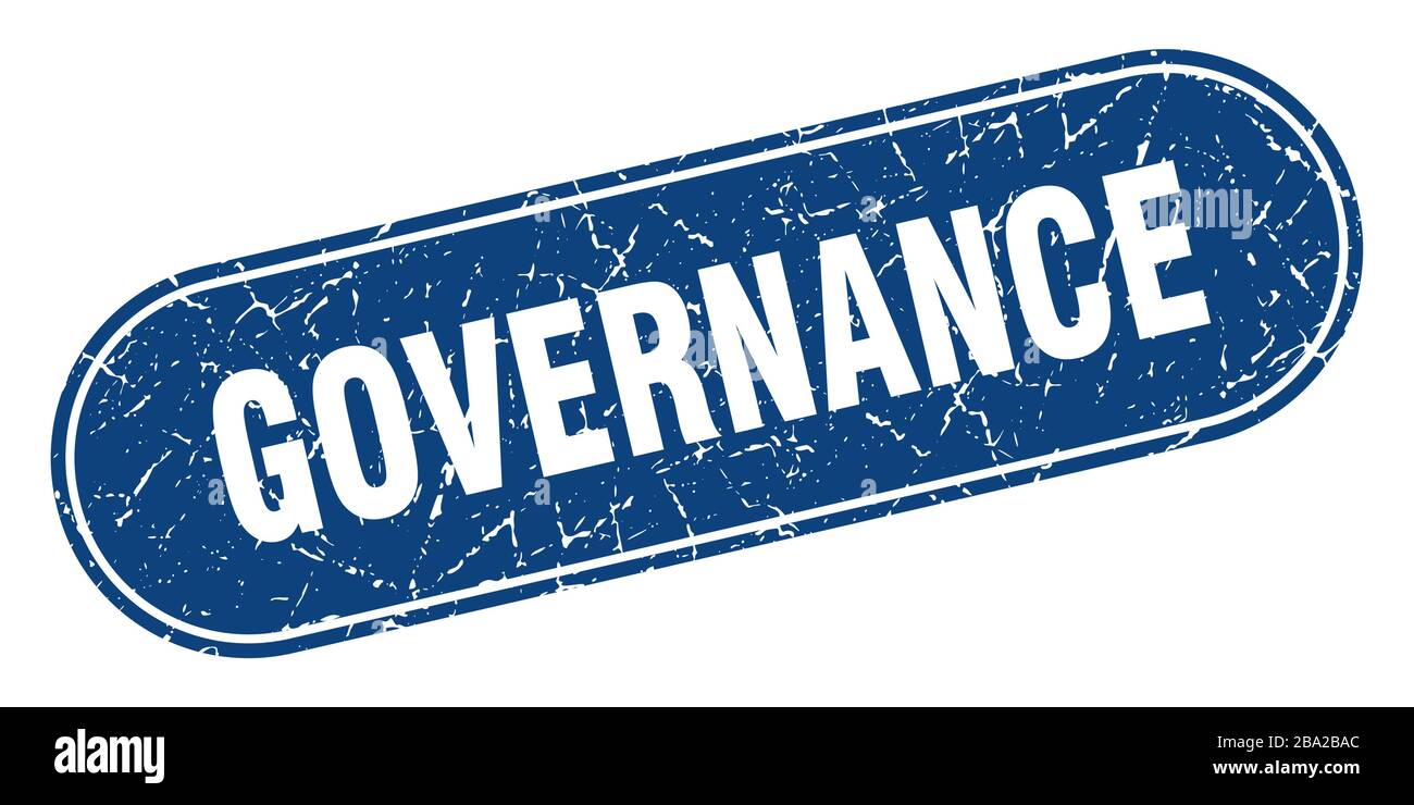 governance sign. governance grunge blue stamp. Label Stock Vector Image ...