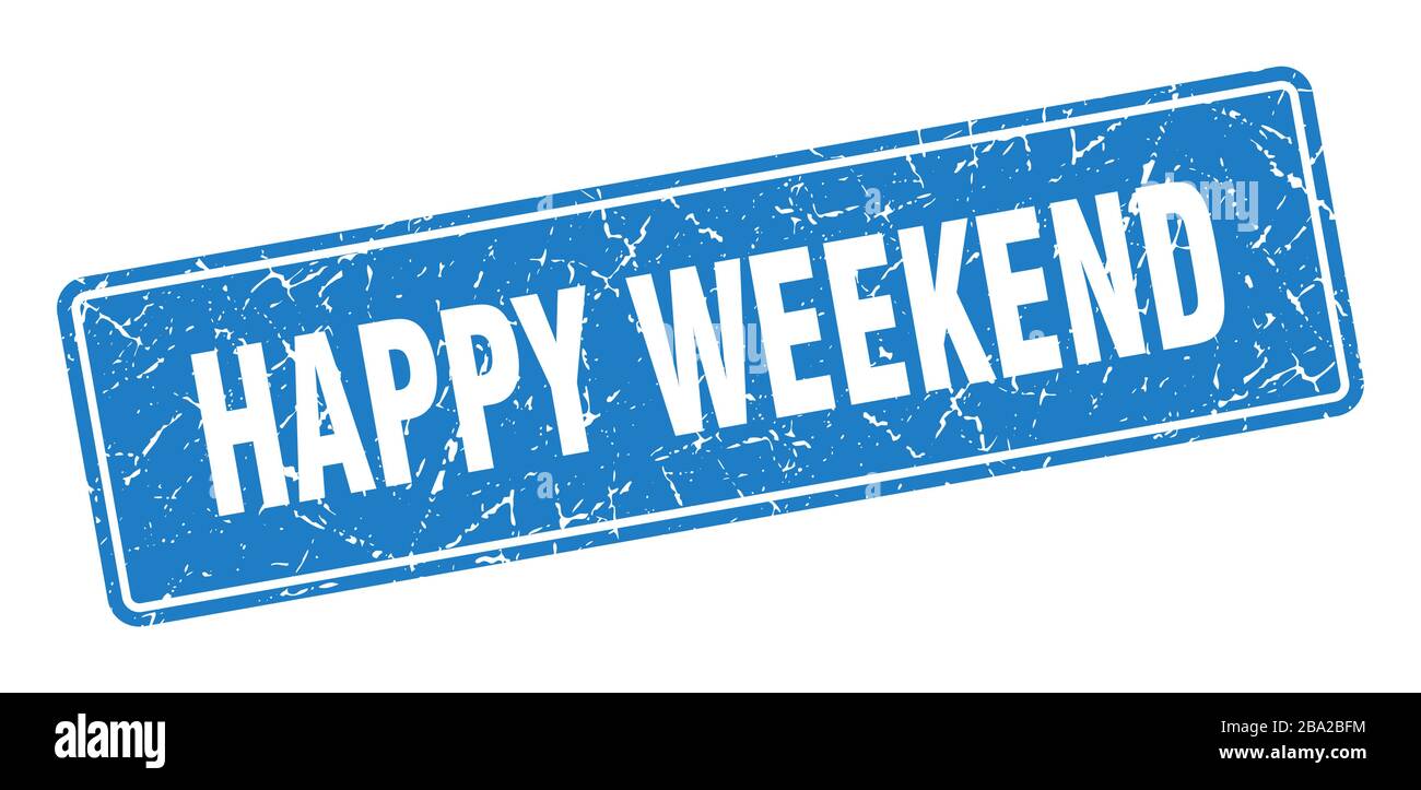 Weekend stamp label square hi-res stock photography and images - Alamy
