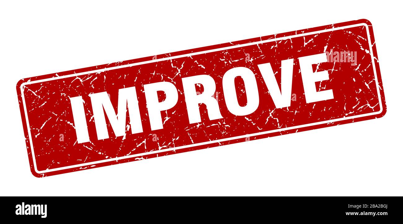 improve stamp. improve vintage red label. Sign Stock Vector Image & Art ...