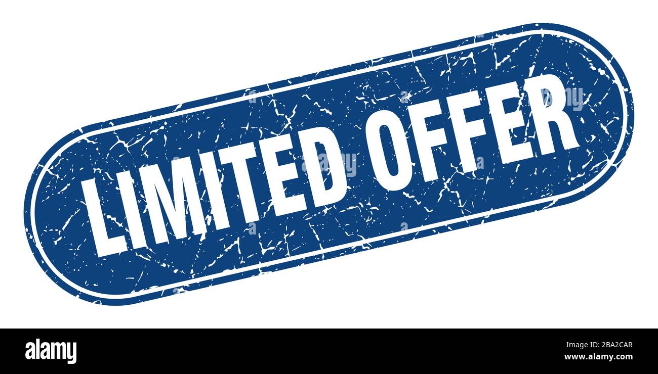 limited offer sign. limited offer grunge blue stamp. Label Stock Vector ...