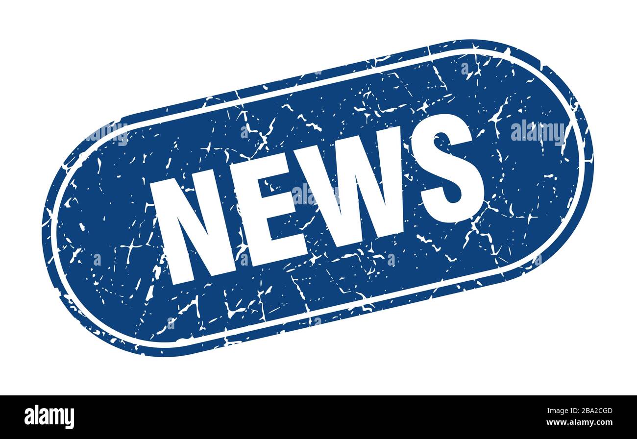 news sign. news grunge blue stamp. Label Stock Vector Image & Art - Alamy