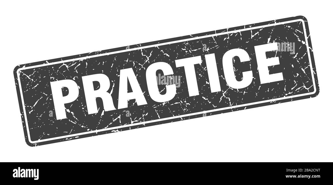 practice stamp. practice vintage gray label. Sign Stock Vector Image ...