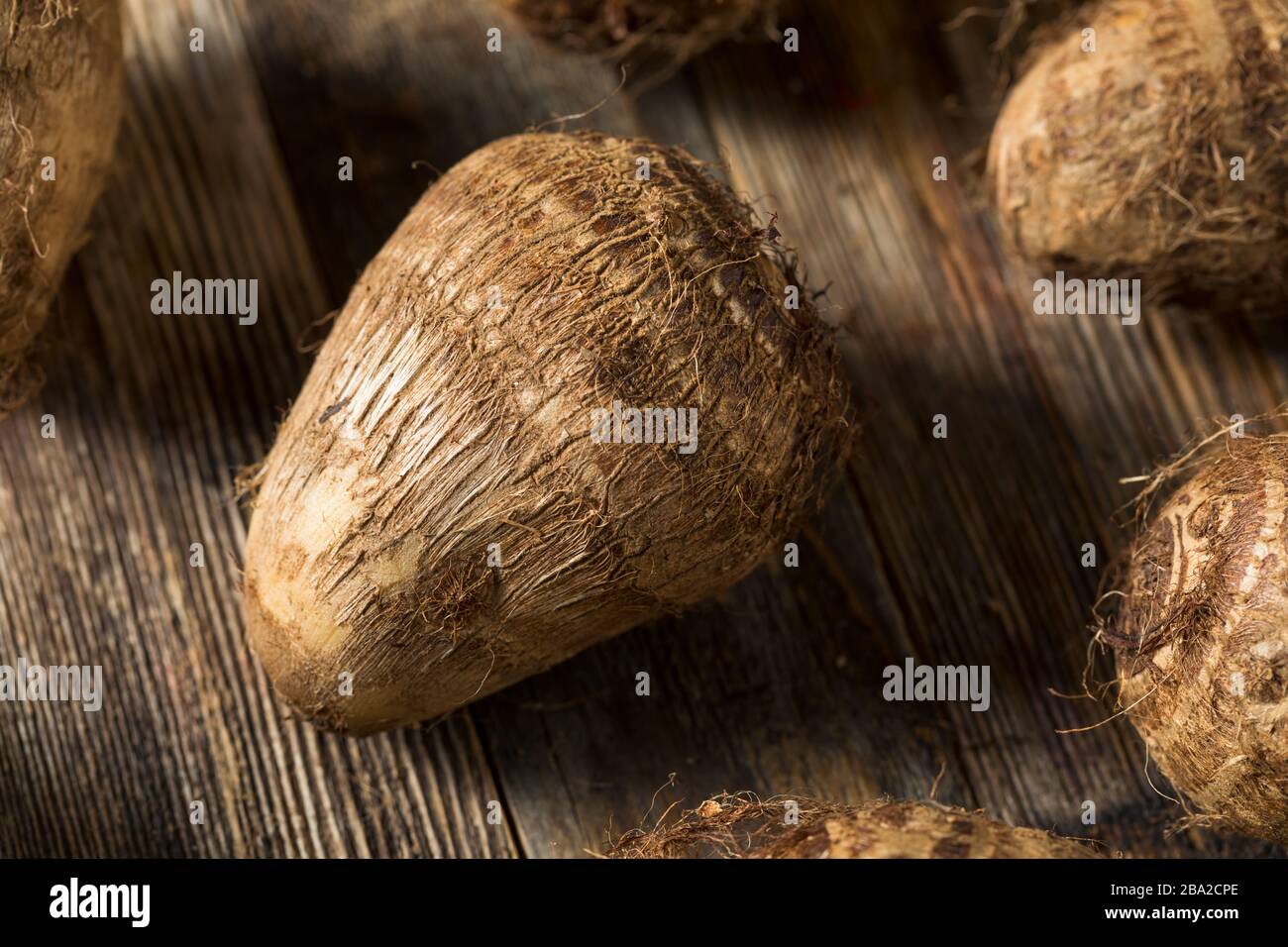Raw Organic Brown Taro Root Ready to Cook Stock Photo - Alamy