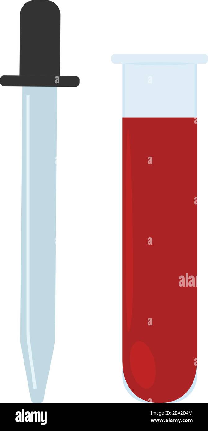 Dropper and test tube icon Stock Vector Image & Art - Alamy