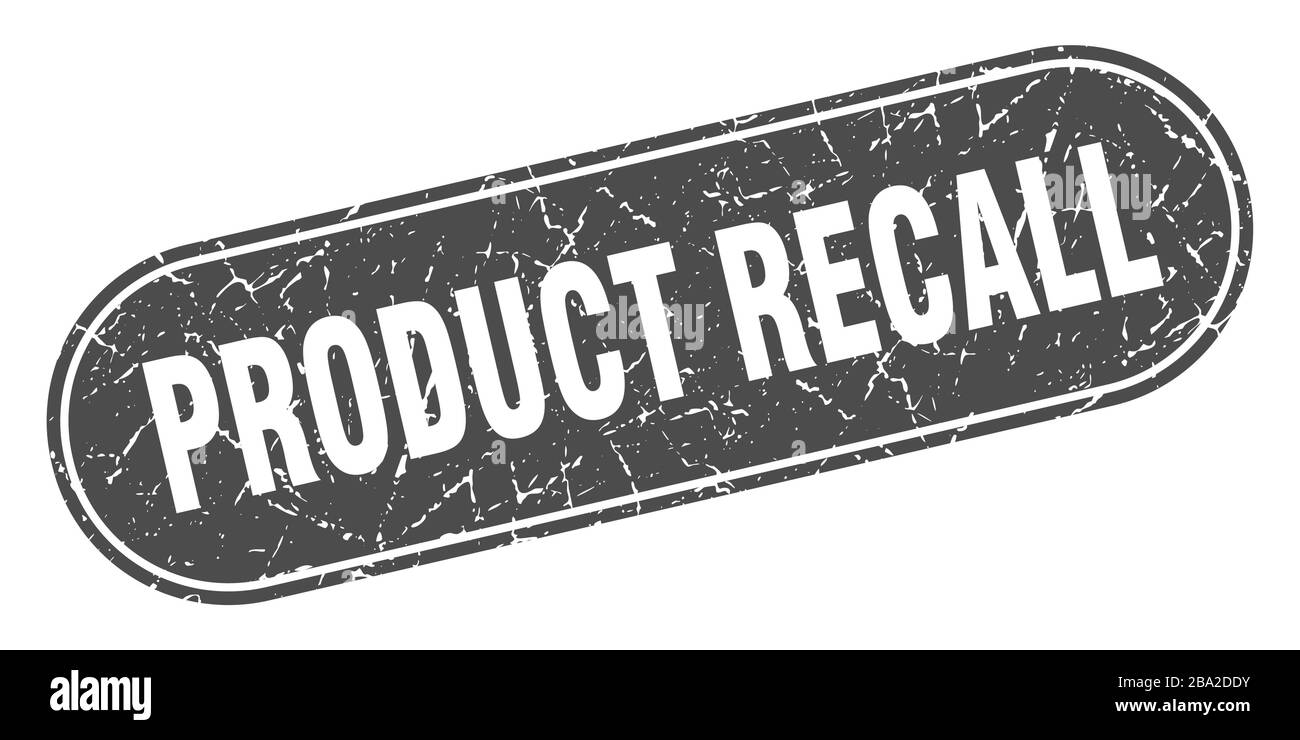 product recall sign. product recall grunge black stamp. Label Stock ...