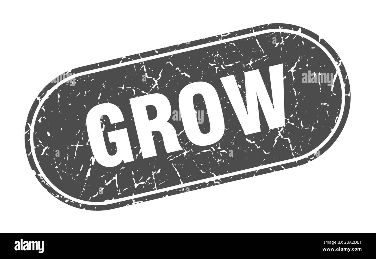 grow sign. grow grunge black stamp. Label Stock Vector Image & Art - Alamy