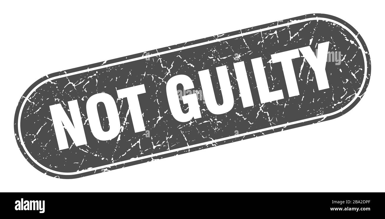 not guilty sign. not guilty grunge black stamp. Label Stock Vector ...