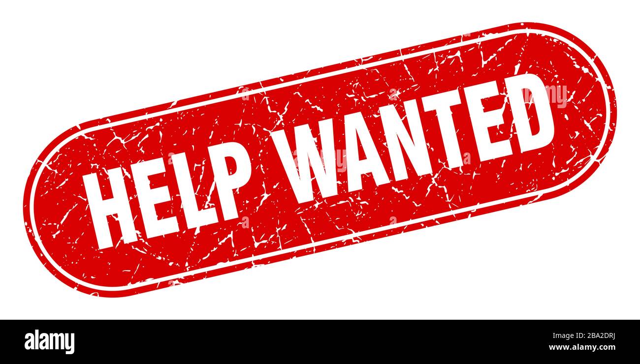 help wanted sign. help wanted grunge red stamp. Label Stock Vector ...