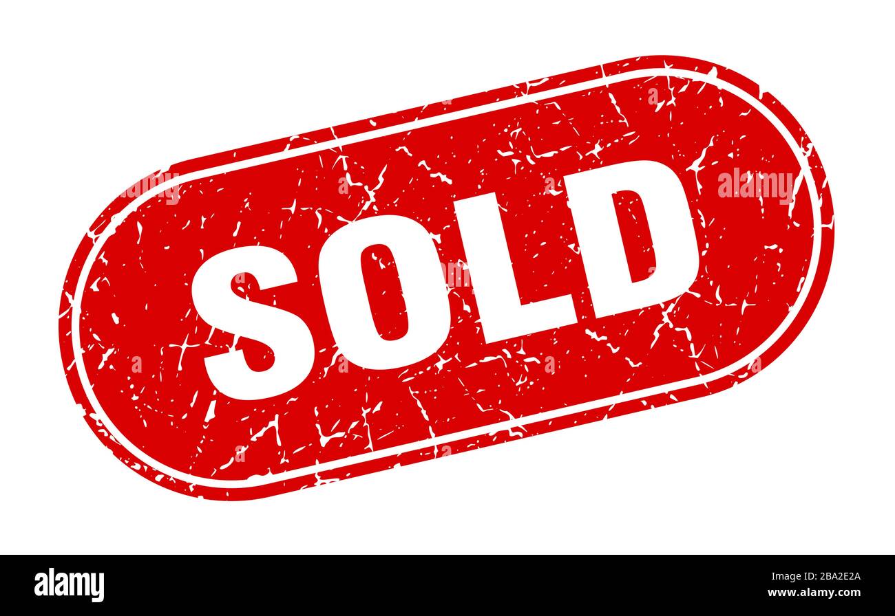 sold sign. sold grunge red stamp. Label Stock Vector Image & Art - Alamy