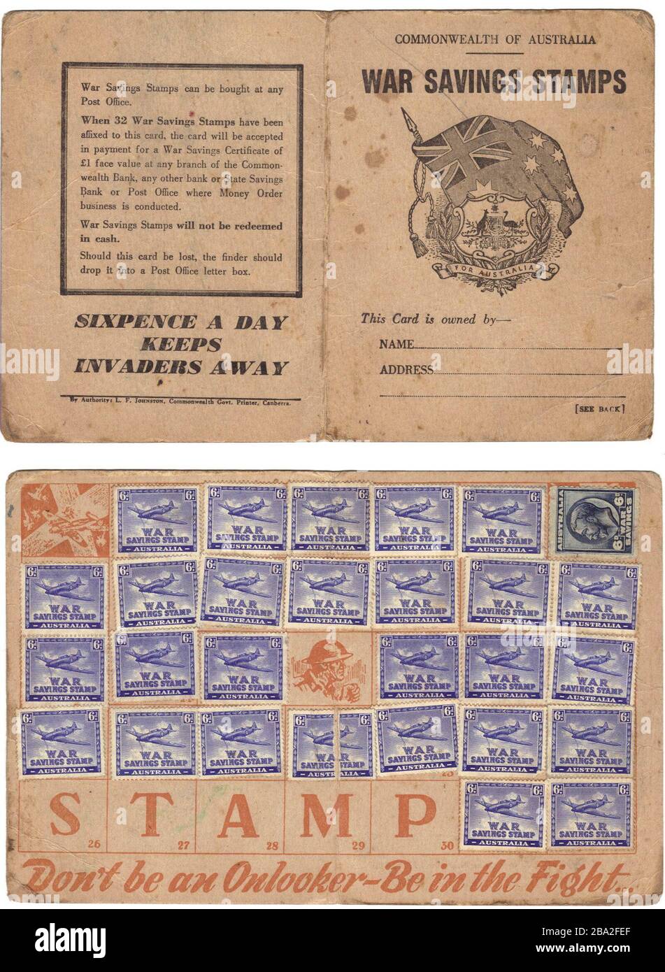 Savings stamp card hi-res stock photography and images - Alamy