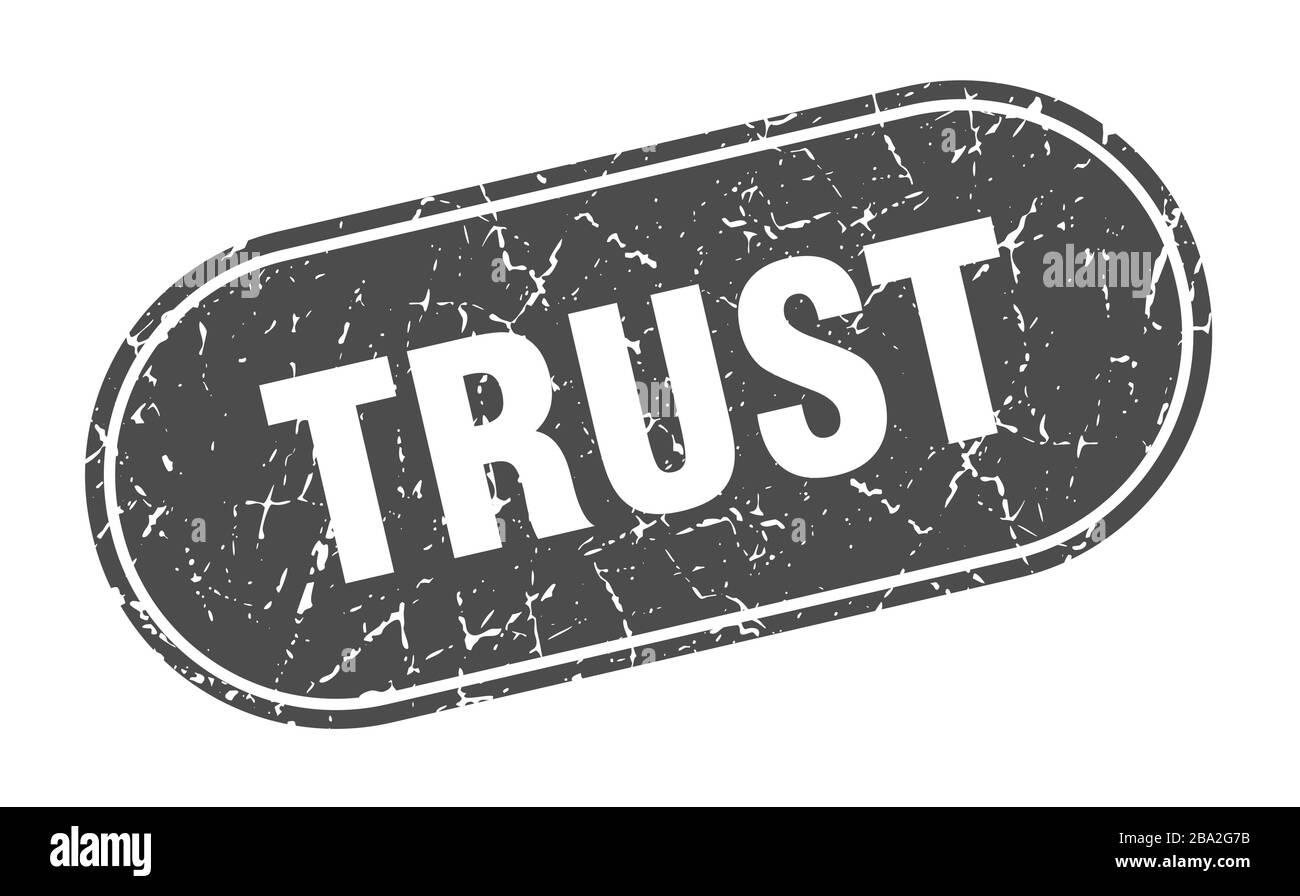 trust sign. trust grunge black stamp. Label Stock Vector Image & Art ...