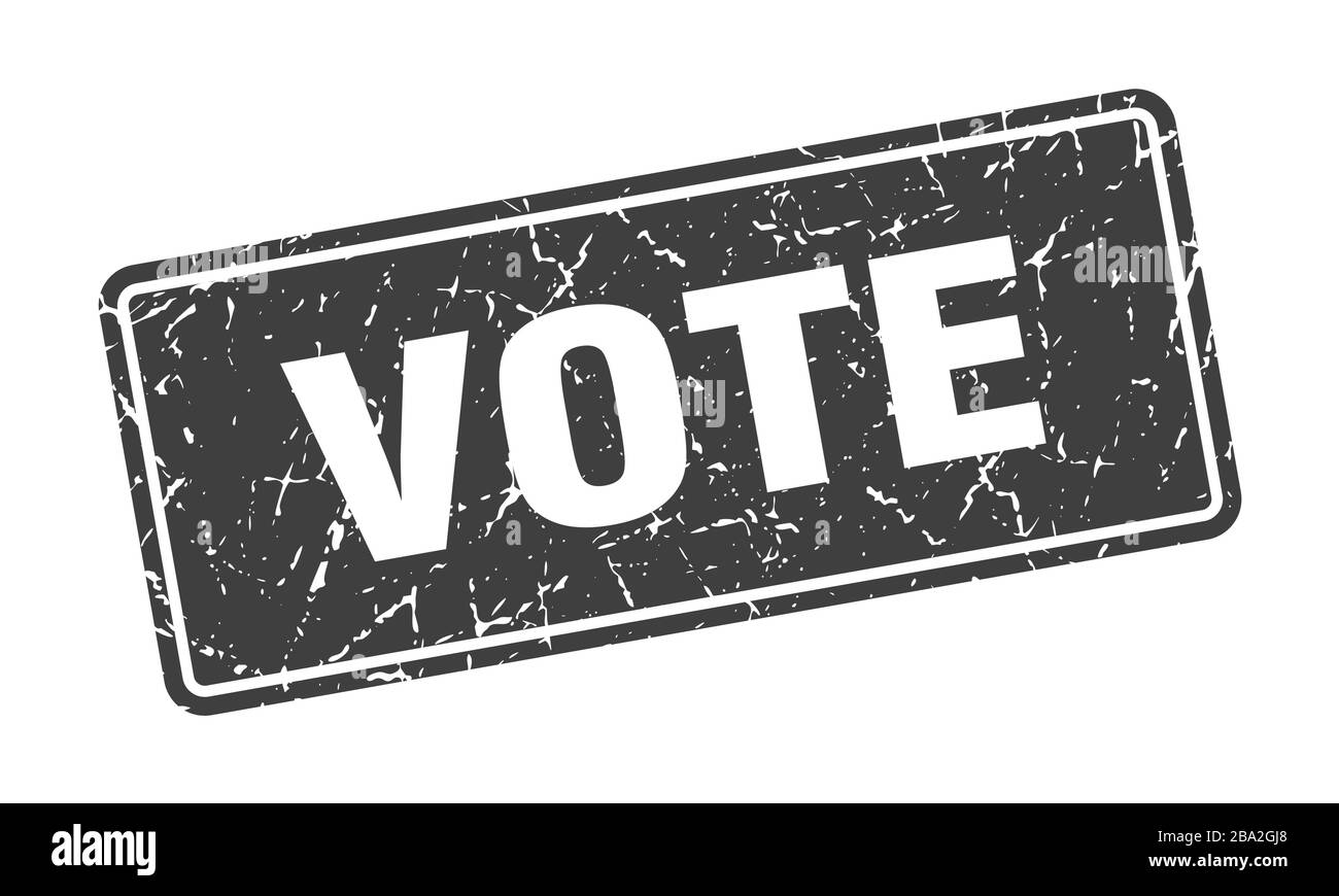 vote stamp. vote vintage gray label. Sign Stock Vector Image & Art - Alamy