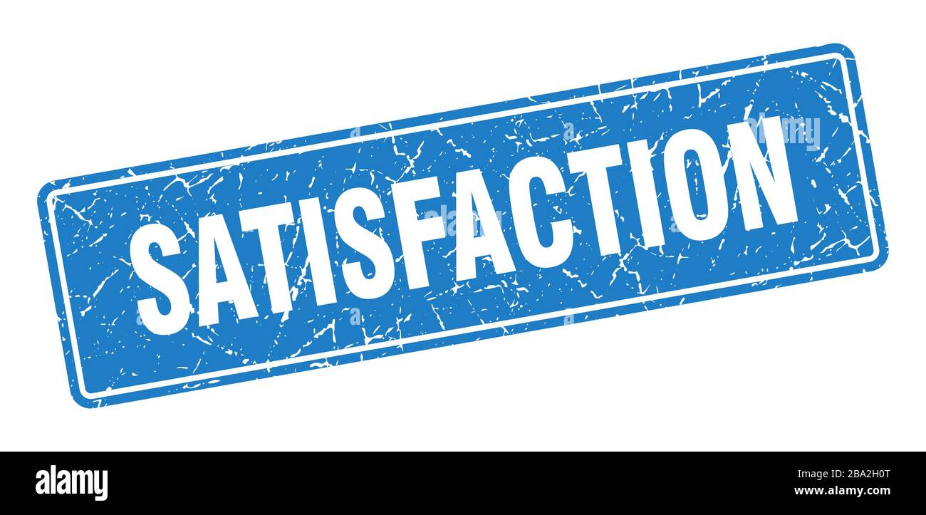 satisfaction stamp. satisfaction vintage blue label. Sign Stock Vector ... satisfaction stamp. satisfaction vintage blue label. Sign Stock Vector ...