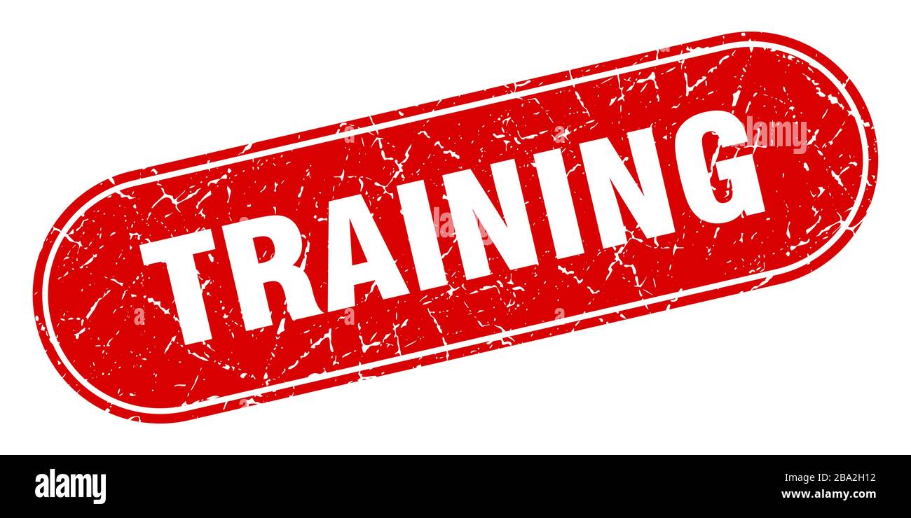 training sign. training grunge red stamp. Label Stock Vector Image ...