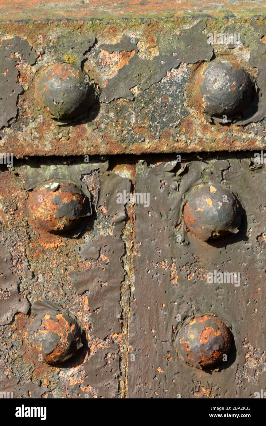 Metal bridge rivets hi-res stock photography and images - Alamy