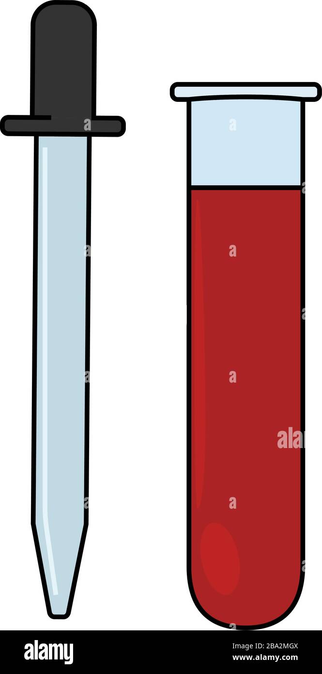 Dropper and test tube icon Stock Vector Image & Art - Alamy