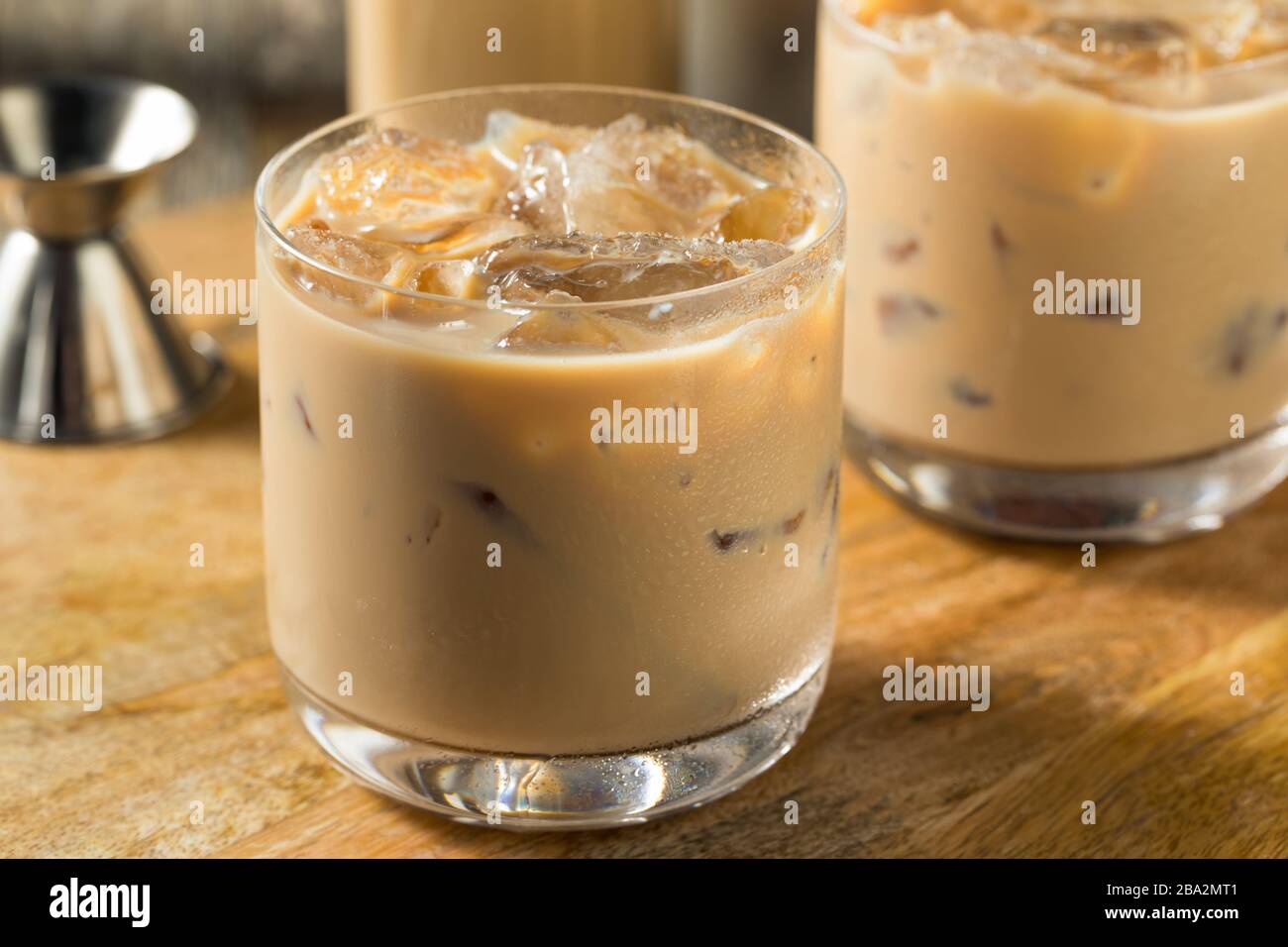 Sweet Boozy Irish Cream Mudslide Cocktail with Ice Stock Photo - Alamy