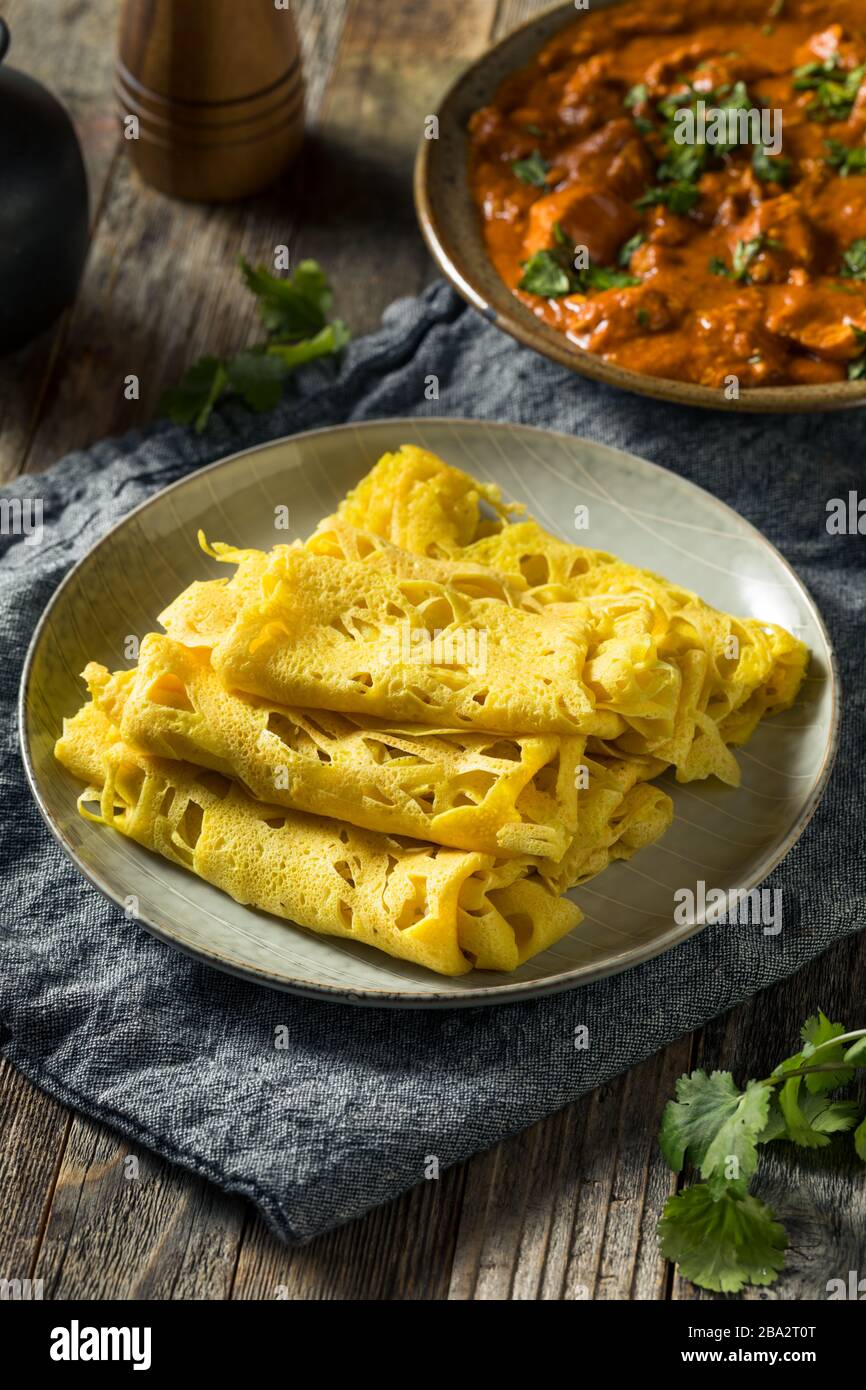 Homemade Malaysian Net Crepe Roti Jala Ready to Eat Stock Photo - Alamy