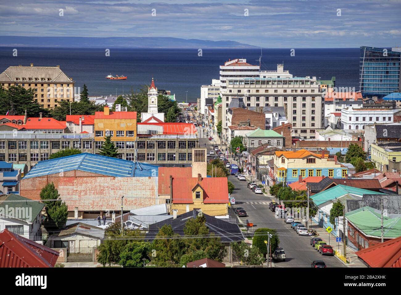 Punta Arena Overlook Stock Photo - Alamy