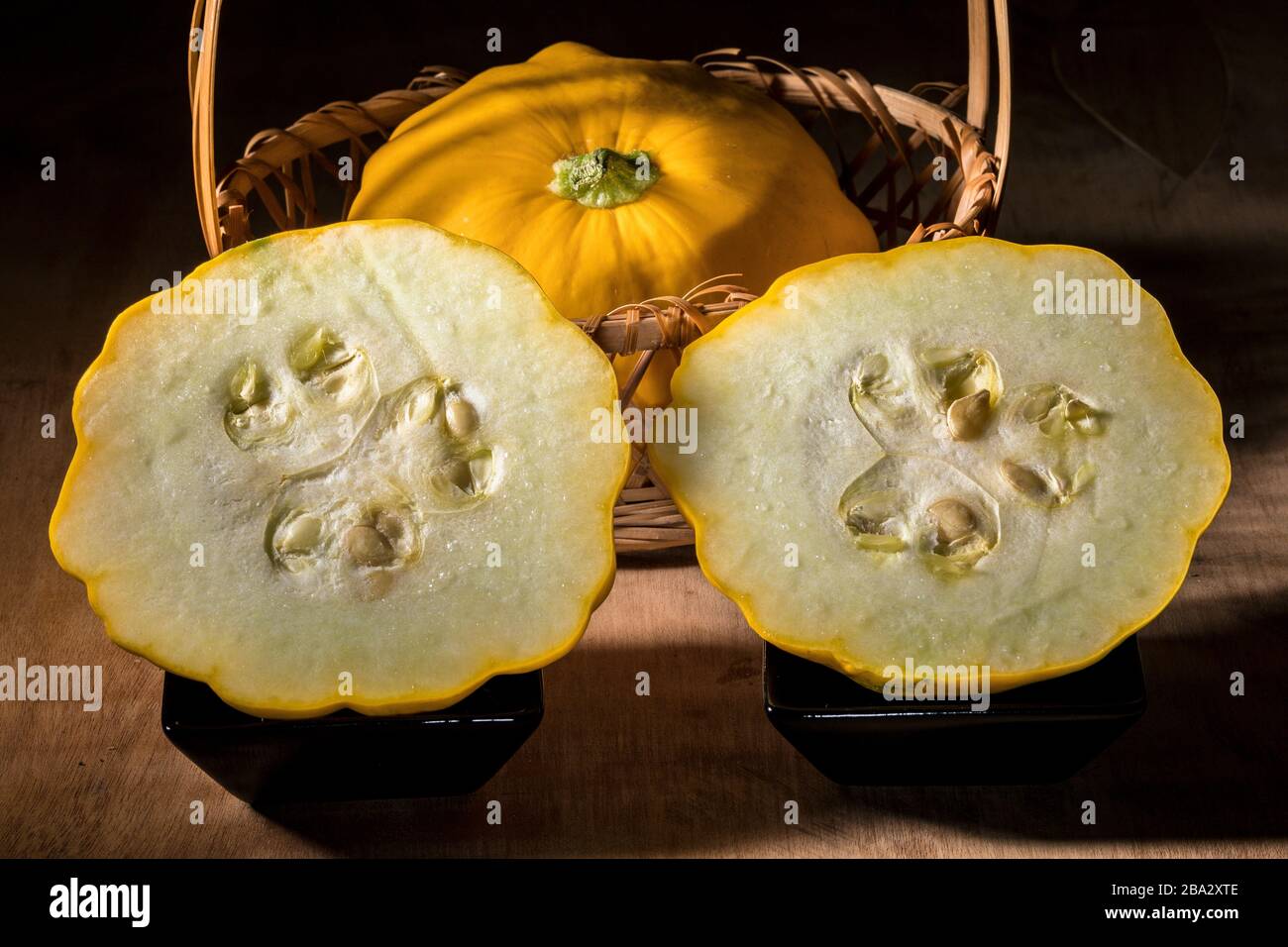 sunburst summer squash Stock Photo - Alamy