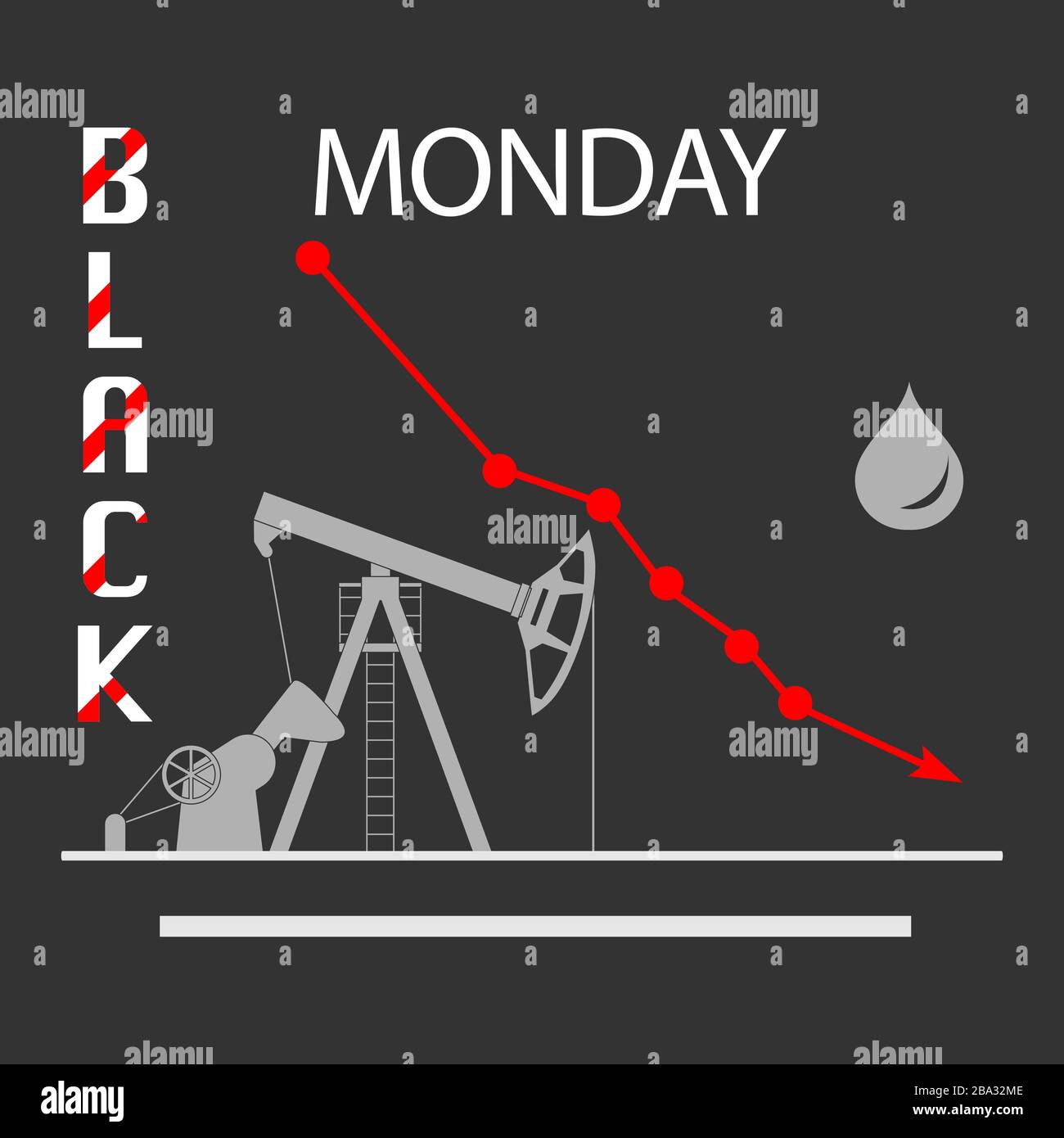 Drop in demand Stock Vector Images - Alamy