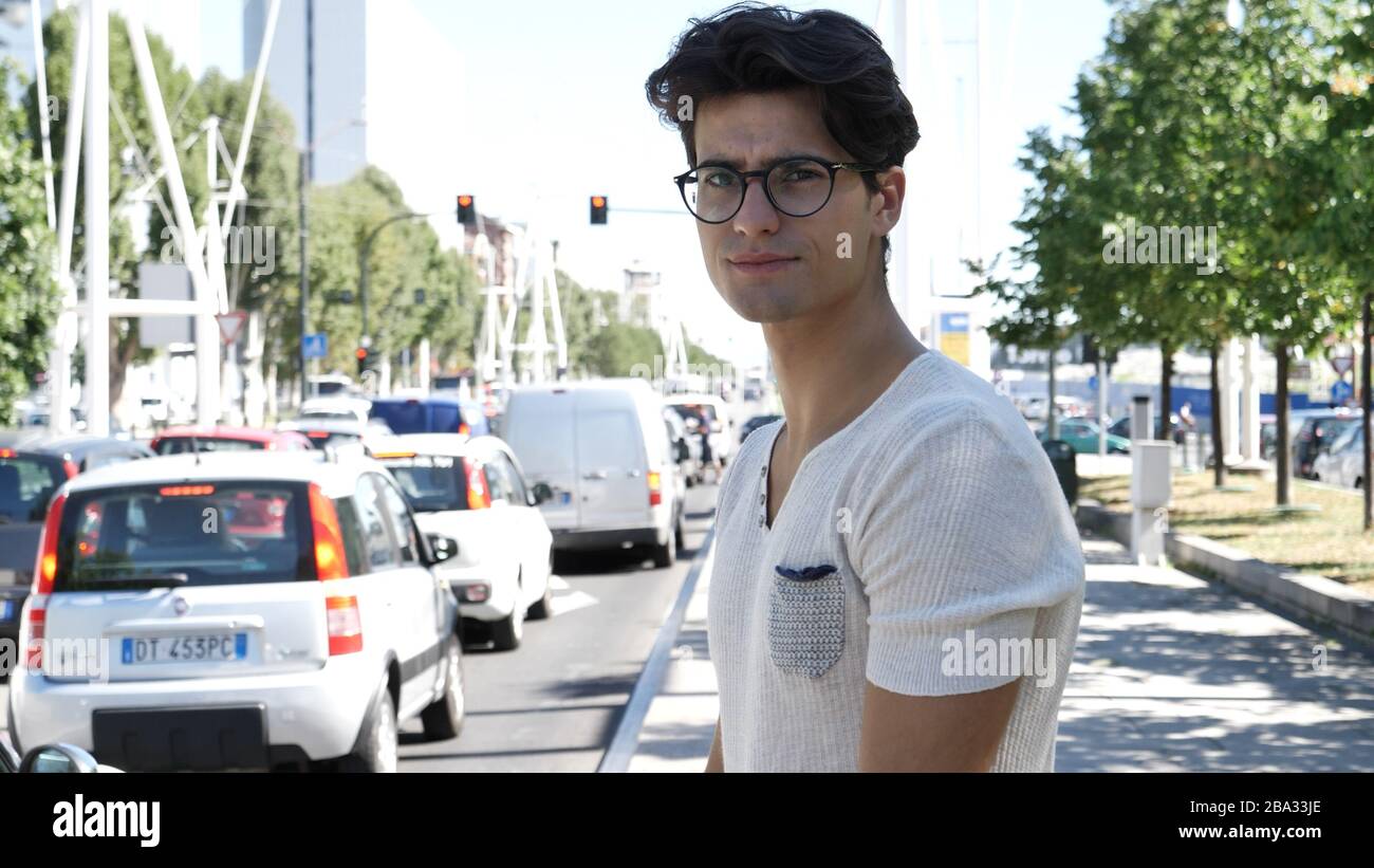 Young people using street hi-res stock photography and images - Alamy