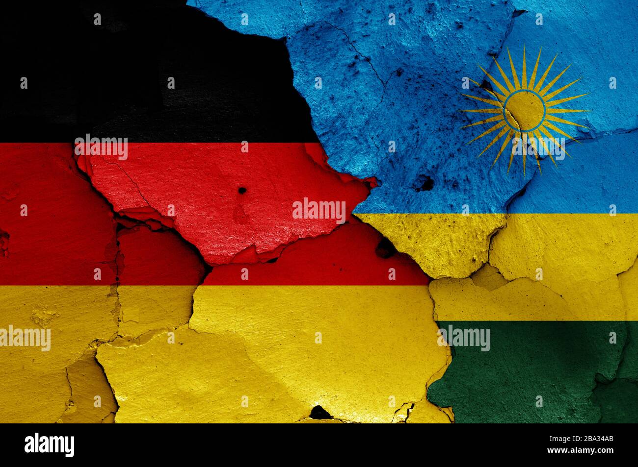 Germany rwanda flag hi-res stock photography and images - Alamy