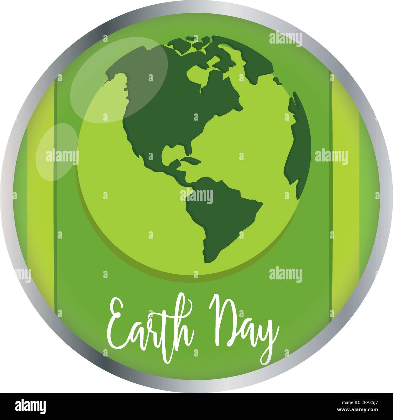 Earth day button campaign Stock Vector Image & Art - Alamy