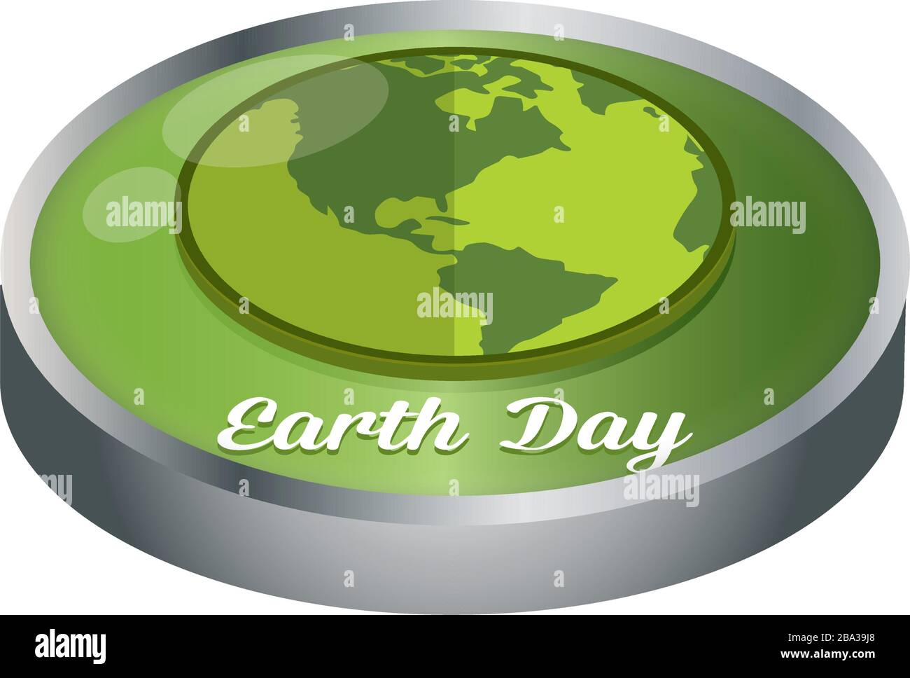 Earth day coin Stock Vector Image & Art - Alamy