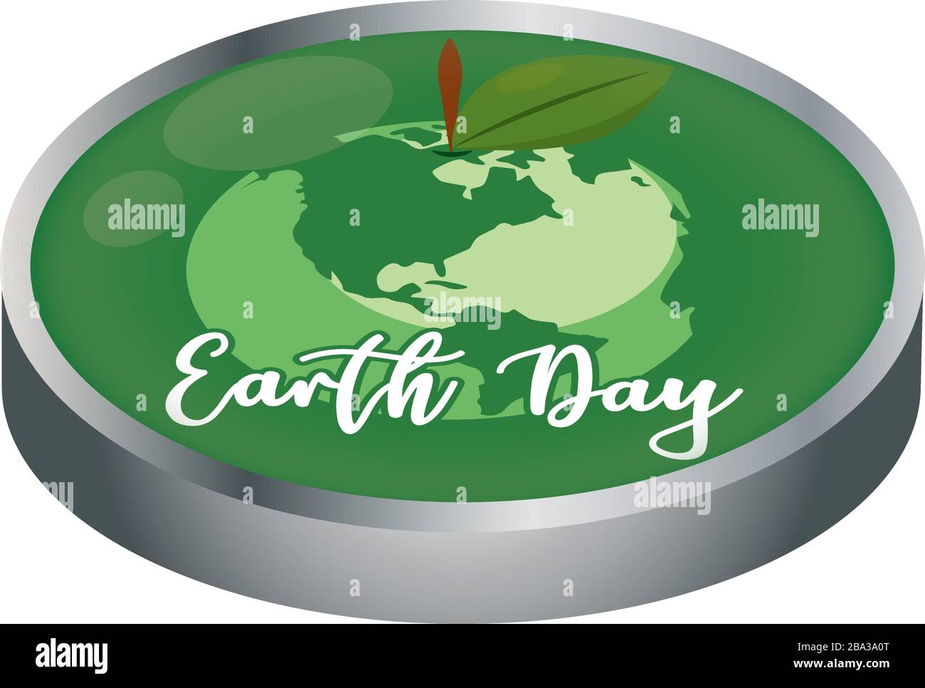 Earth day coin Stock Vector Image & Art - Alamy
