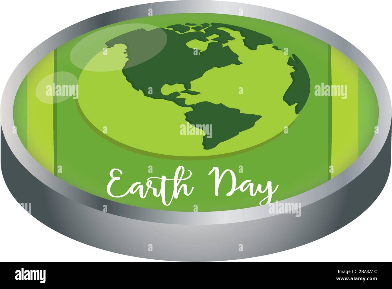 Earth day coin Stock Vector Image & Art - Alamy