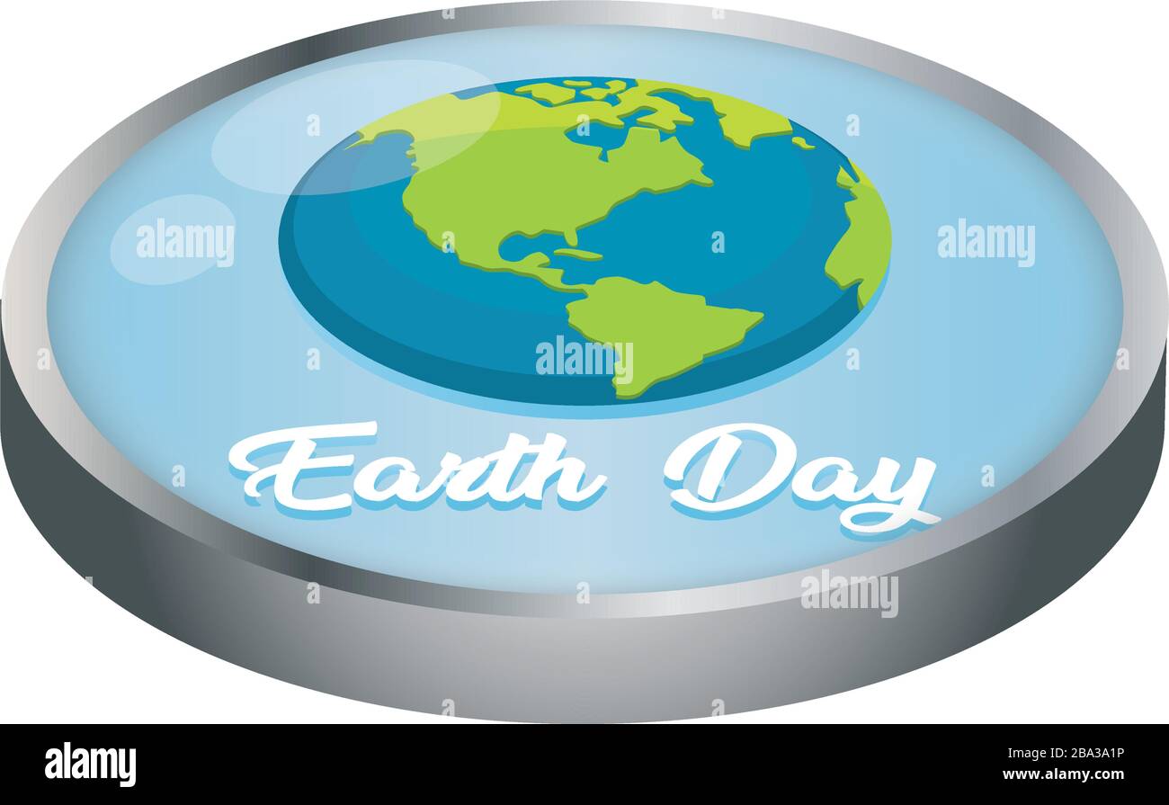 Earth day coin Stock Vector Image & Art - Alamy