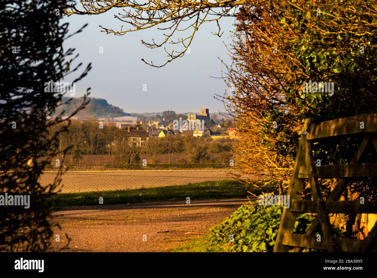 Sunrise Landscapes, in and around Meppershall Bedfordshire, UK Stock ...