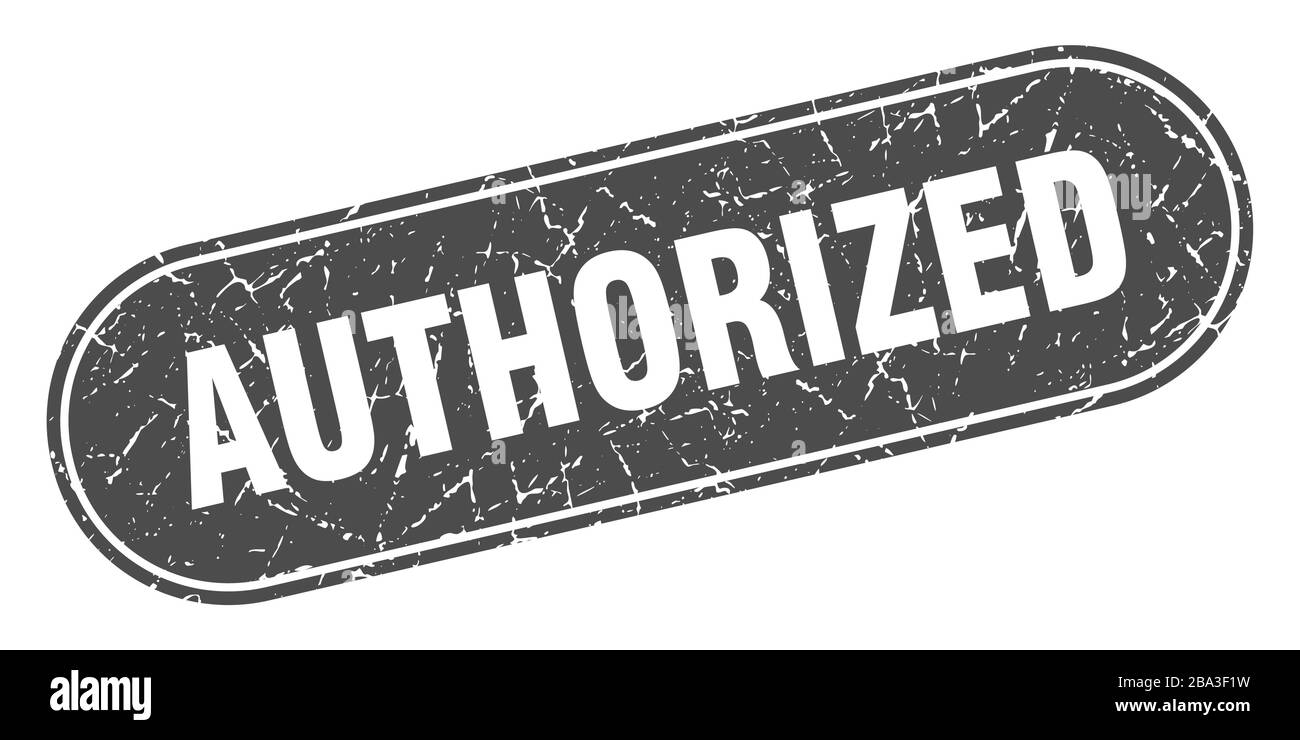 authorized sign. authorized grunge black stamp. Label Stock Vector ...