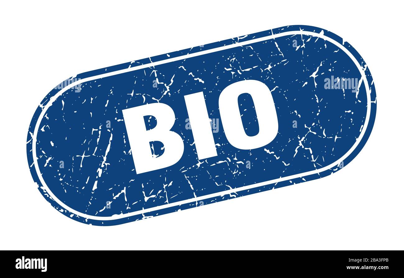 bio sign. bio grunge blue stamp. Label Stock Vector Image & Art - Alamy