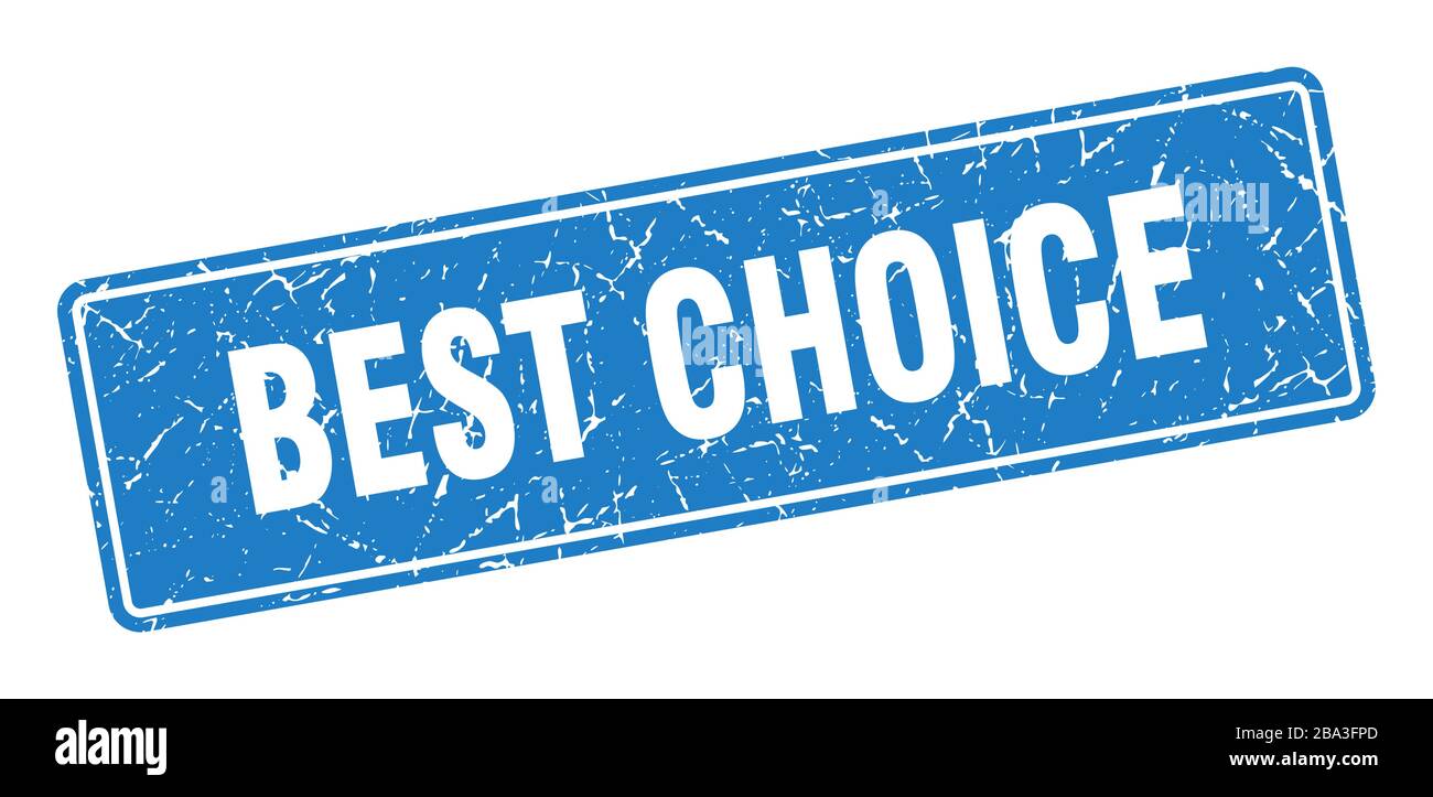 best choice stamp. best choice vintage blue label. Sign Stock Vector ...