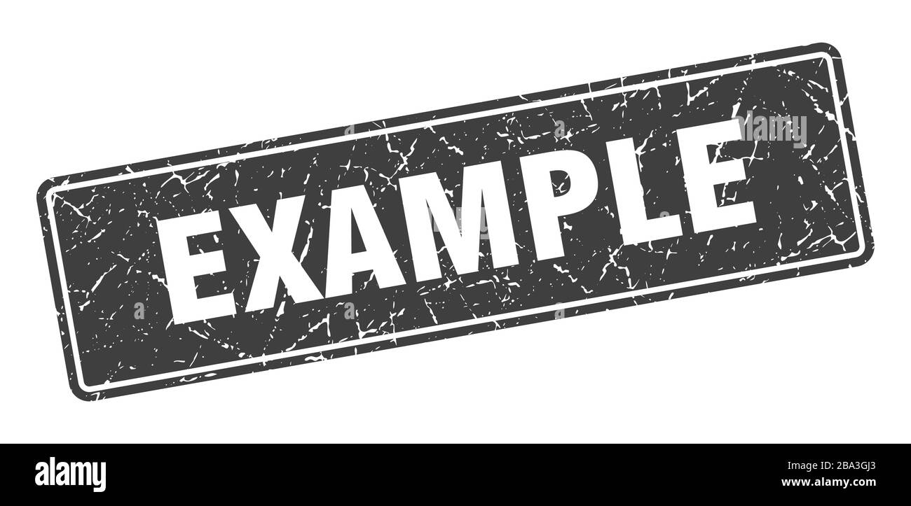 example stamp. example vintage gray label. Sign Stock Vector Image ...