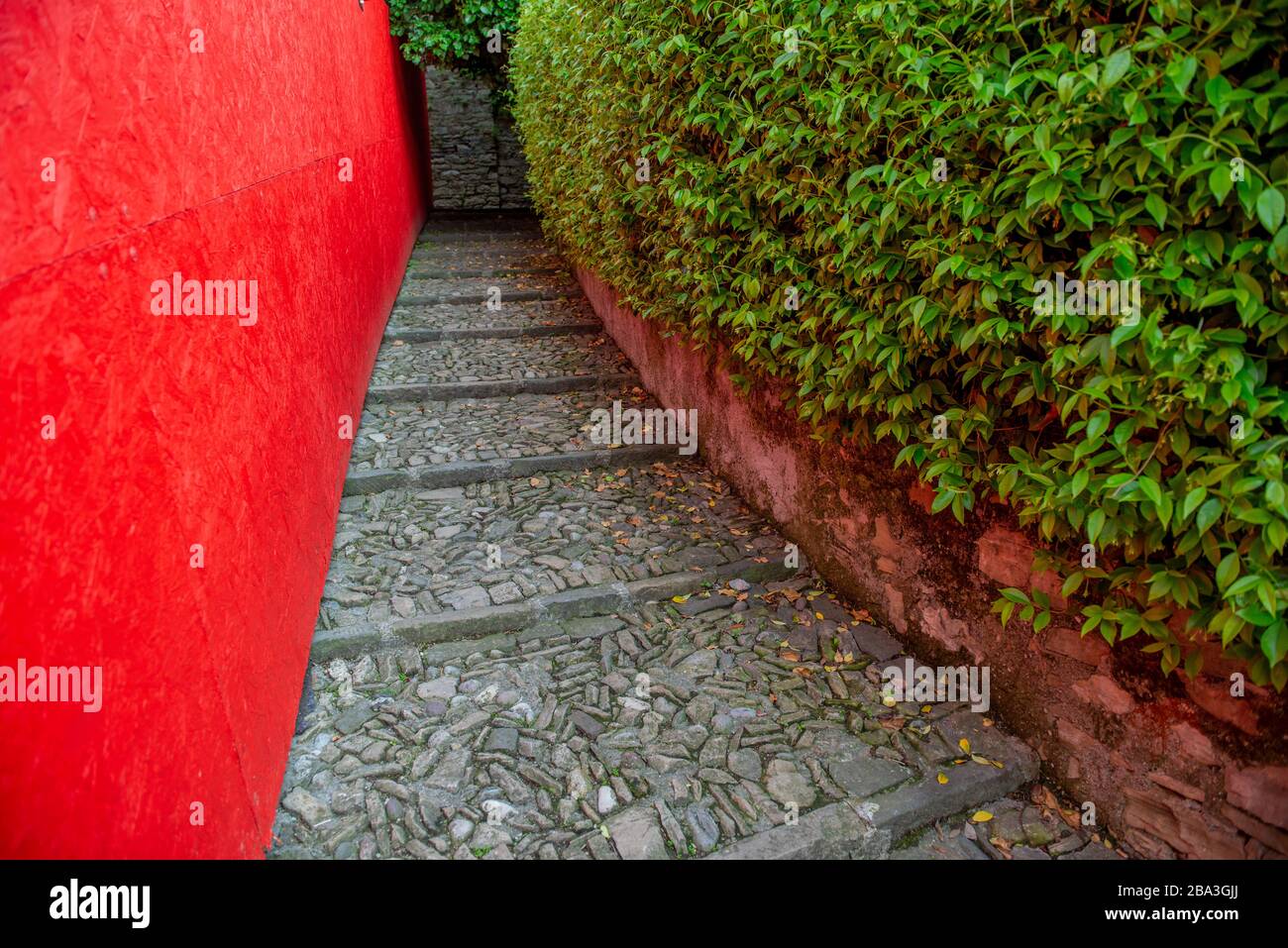 connecting road from the ancient village Stock Photo - Alamy