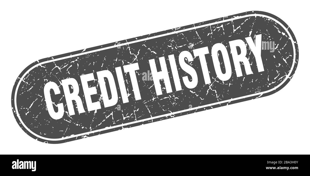 credit history sign. credit history grunge black stamp. Label Stock ...