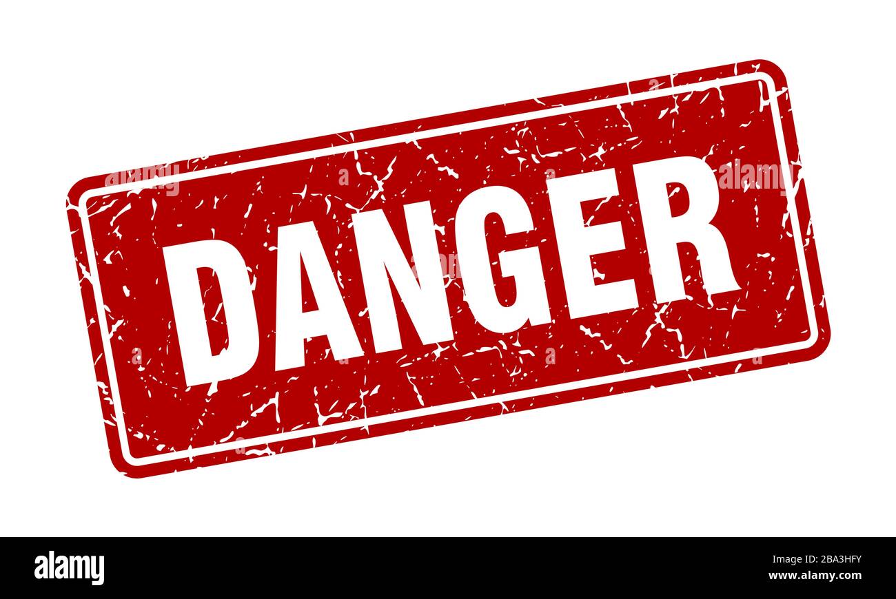 danger stamp. danger vintage red label. Sign Stock Vector Image & Art ...