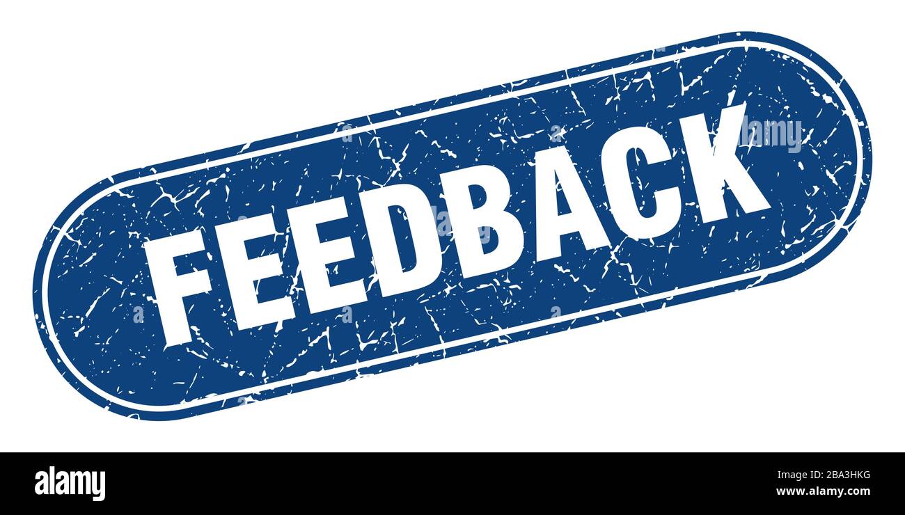 feedback sign. feedback grunge blue stamp. Label Stock Vector Image ...