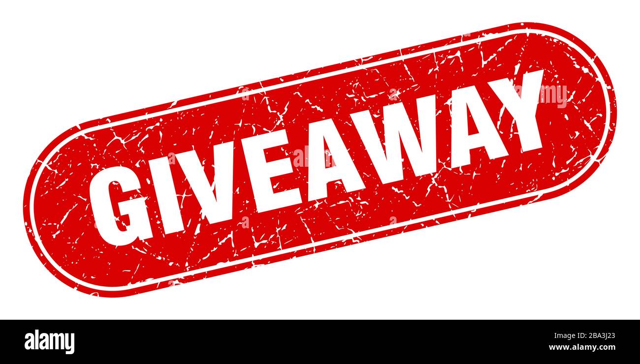 giveaway sign. giveaway grunge red stamp. Label Stock Vector Image ...