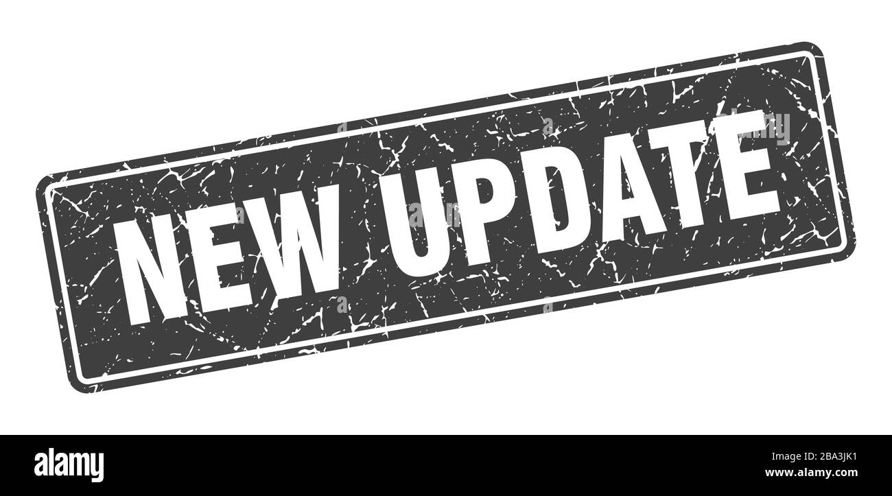 new update stamp. new update vintage gray label. Sign Stock Vector ...