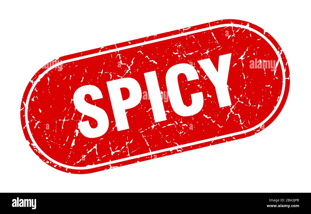 spicy sign. spicy grunge red stamp. Label Stock Vector Image & Art - Alamy