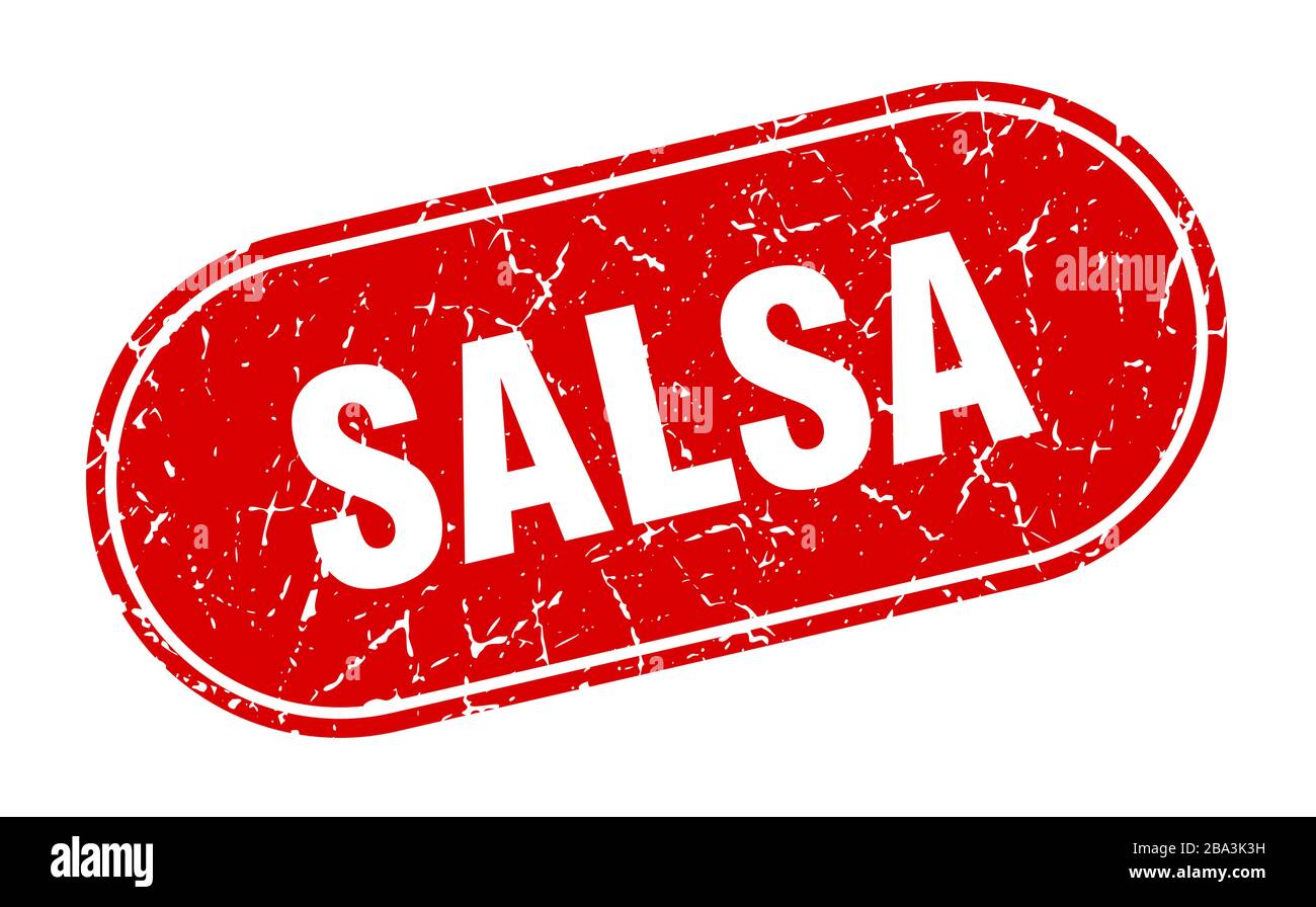 salsa sign. salsa grunge red stamp. Label Stock Vector Image & Art - Alamy